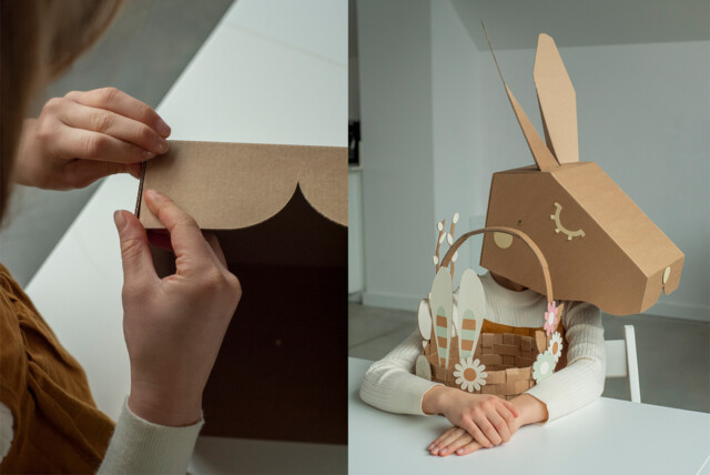 MASKA ZAJĄCA "zrób to sam" – KOKO CARDBOARDS