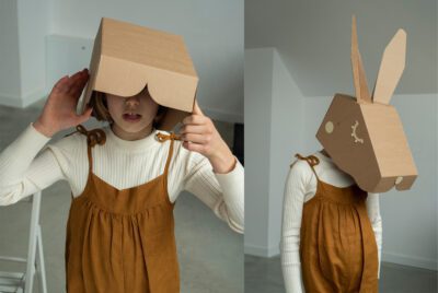 MASKA ZAJĄCA "zrób to sam" – KOKO CARDBOARDS
