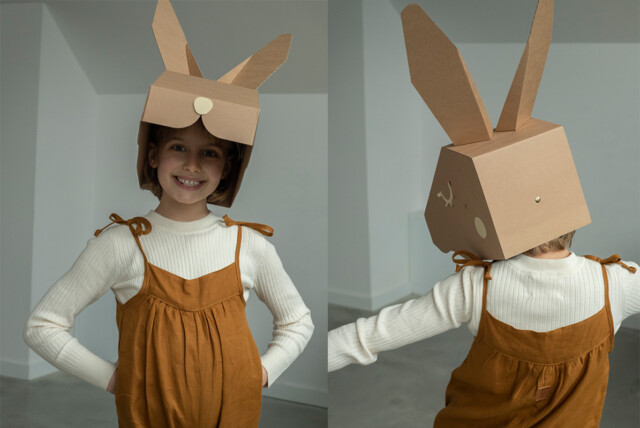 MASKA ZAJĄCA "zrób to sam" – KOKO CARDBOARDS